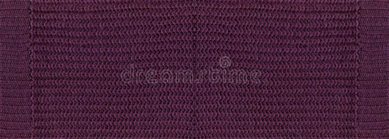 Handmade Knitted Fabric Purple Wool Background Texture Stock Image ...