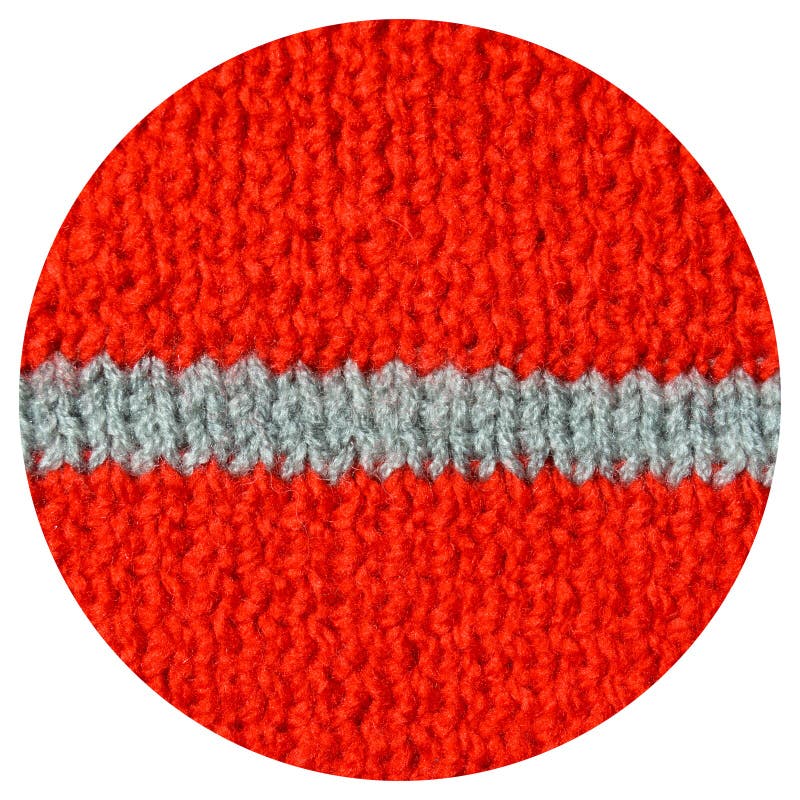 Handmade Knitted Fabric Red and Grey Wool Background Texture Stock ...