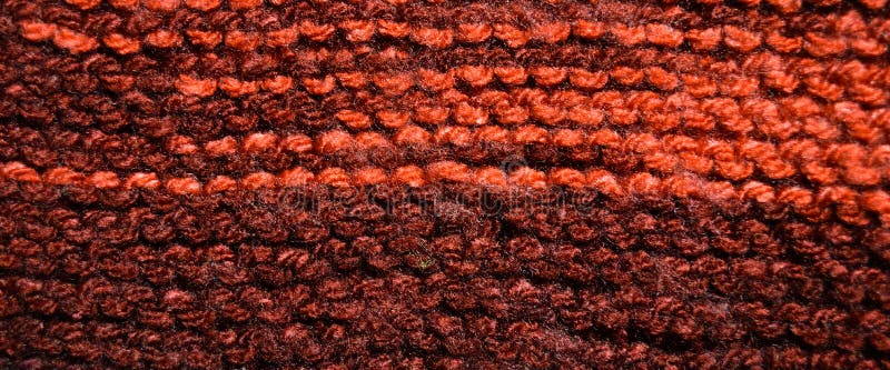 Handmade Knitted Fabric Red Wool Background Texture Stock Image - Image ...