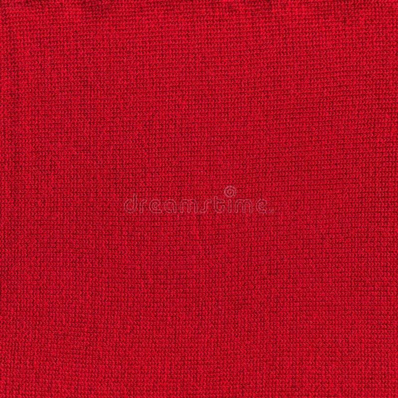 Handmade Knitted Fabric Red Wool Background Texture Stock Image - Image ...
