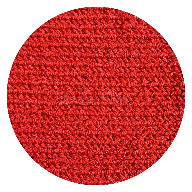Handmade Knitted Fabric Red Wool Background Texture Stock Image - Image ...