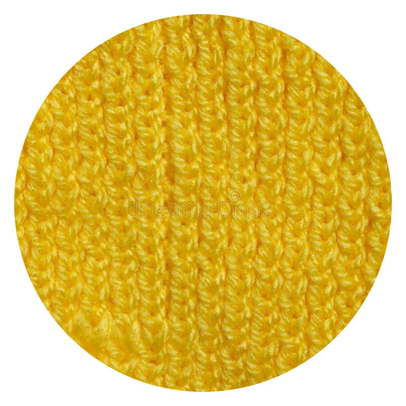 Handmade Knitted Fabric Yellow Wool Background Texture Stock Photo ...