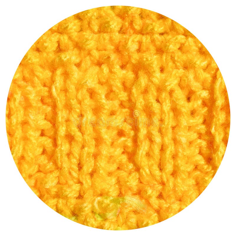 Handmade Knitted Fabric Yellow Wool Background Texture Stock Image ...