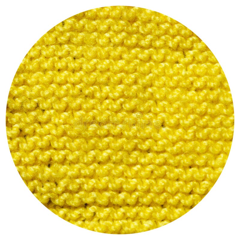 Handmade Knitted Fabric Yellow Wool Background Texture Stock Image ...