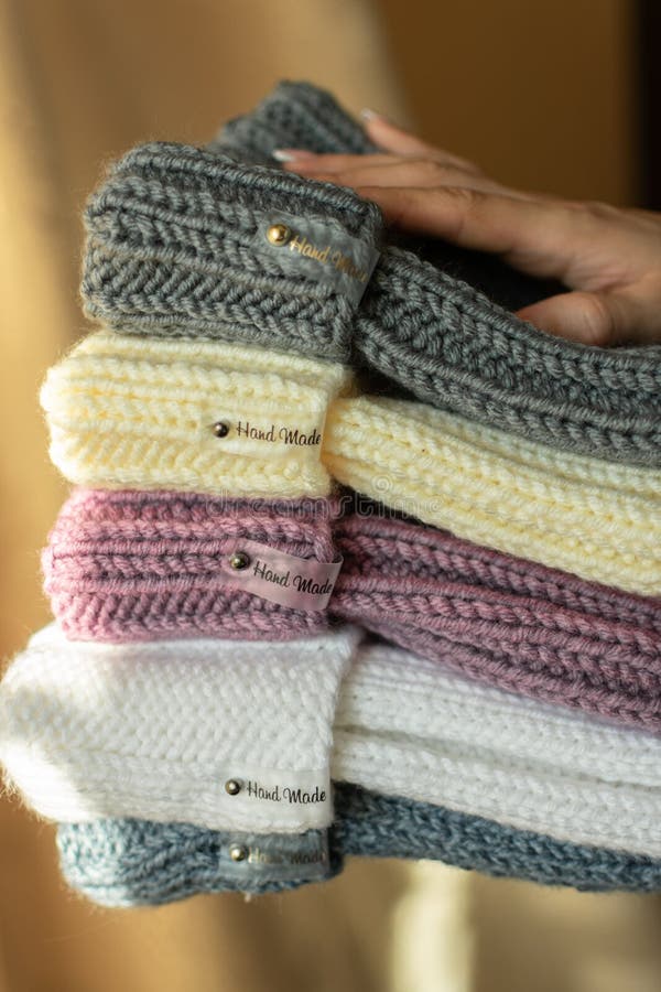 Handmade knitted hat stock photo. Image of knitting - 266998058