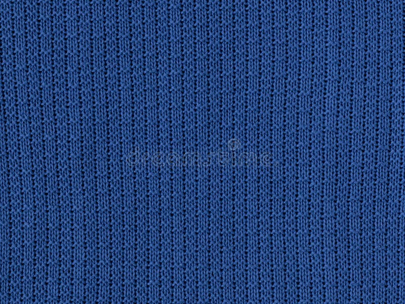 Handmade Knitting Texture in Classic Blue Color Background. Color of ...