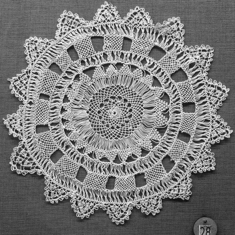 Handmade Lace on Black Background Stock Photo - Image of handmade ...