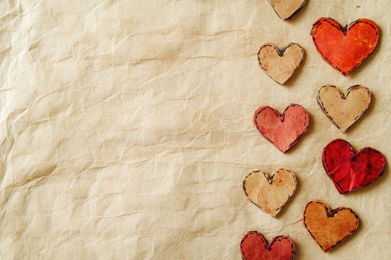 A Handmade Love Letter with Space for Text Stock Illustration ...