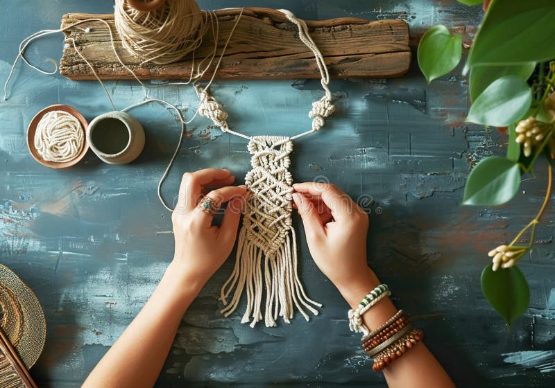 Handmade Macramé, Manual Weaving Technique that Uses Elaborate Knots To ...