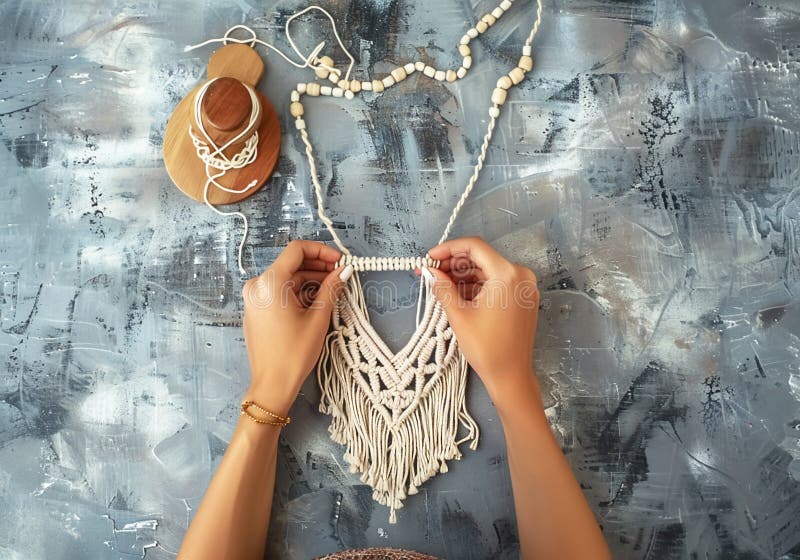 Handmade Macramé, Manual Weaving Technique that Uses Elaborate Knots To ...
