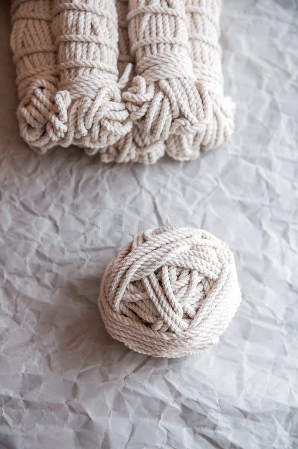 Handmade Macrame Thread, Material for a Natural Modern Decor Concept ...
