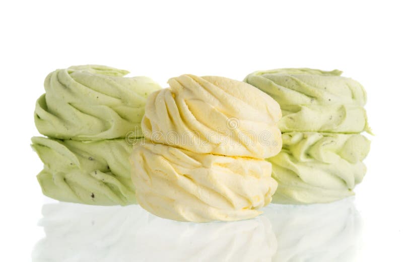 Handmade Marshmallows from Natural Ingredients Isolated Stock Photo ...