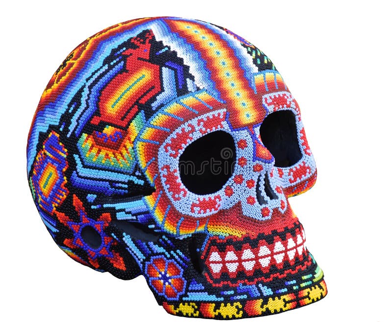 Handmade Mexican Calavera Skull Stock Photo - Image of handmade, mexico ...