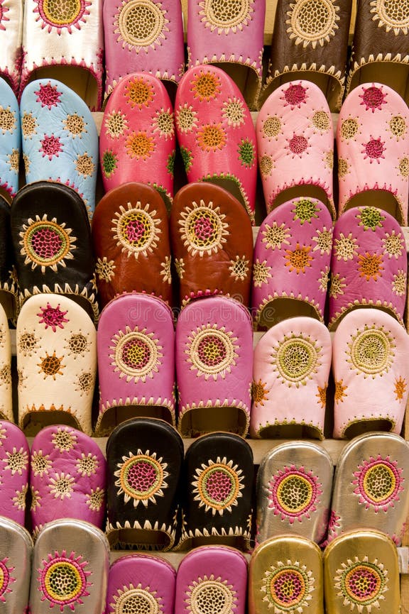 Handmade Moroccan Shoes stock image. Image of ethnic - 15086261