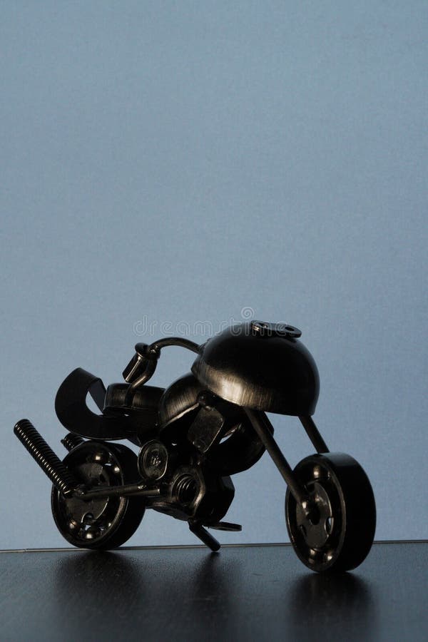 Handmade Motorcycle of Assembly Elements Stock Image - Image of washers ...