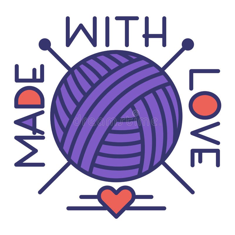 Handmade Needlework Badge Logo Vector Stock Vector - Illustration of ...