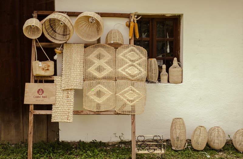 Handmade Objects Made from Corn Leaves Editorial Stock Photo - Image of ...