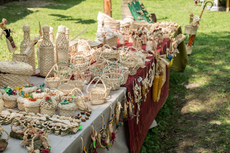 Handmade Objects Made from Corn Leaves Editorial Stock Image - Image of ...