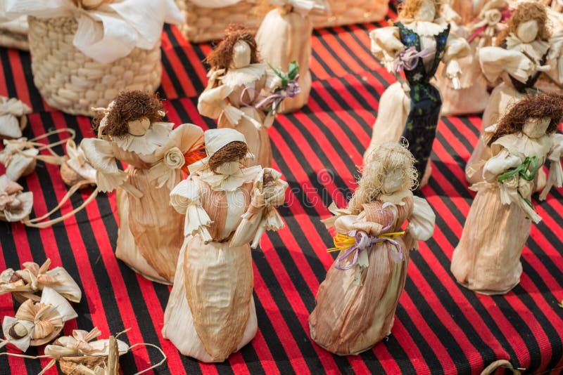 Handmade Objects Made from Corn Leaves Editorial Photo - Image of sibiu ...