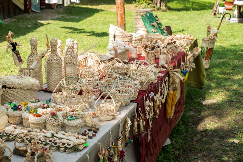 Handmade Objects Made from Corn Leaves Editorial Photography - Image of ...