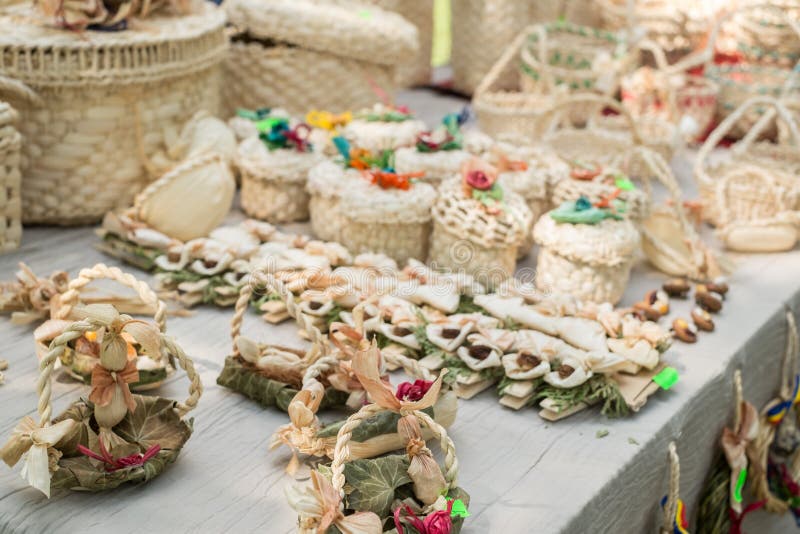 Handmade Objects Made from Corn Leaves Editorial Photography - Image of ...