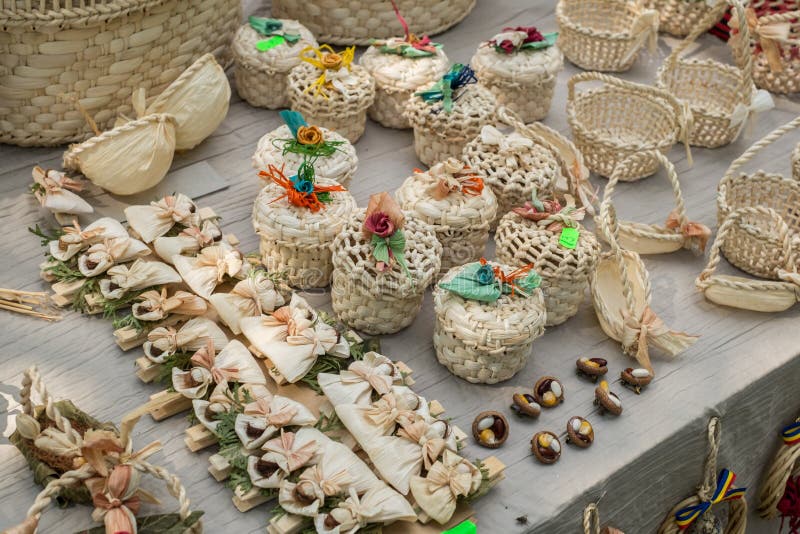 Handmade Objects Made from Corn Leaves Editorial Stock Image - Image of ...