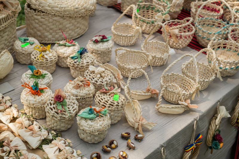 Handmade Objects Made from Corn Leaves Editorial Stock Photo - Image of ...