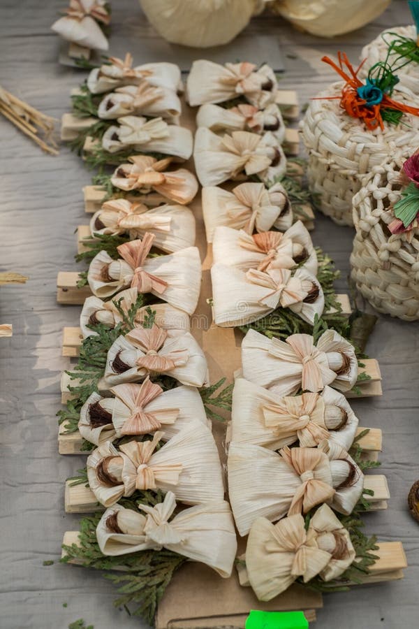Handmade Objects Made from Corn Leaves Editorial Stock Image - Image of ...