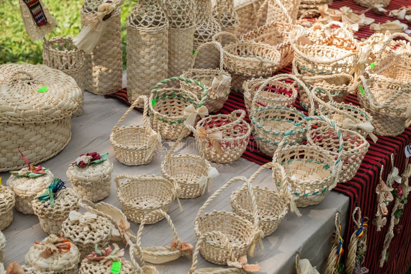 Handmade Objects Made from Corn Leaves Editorial Photography - Image of ...