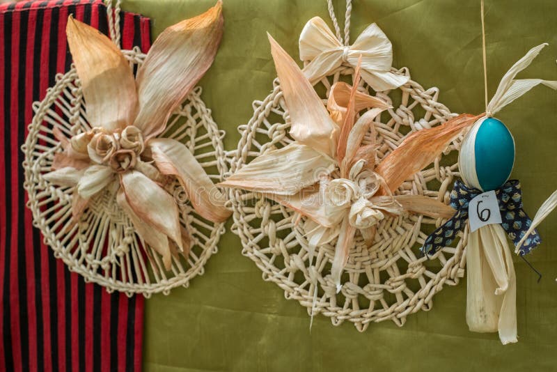 Handmade Objects Made from Corn Leaves Editorial Stock Photo - Image of ...