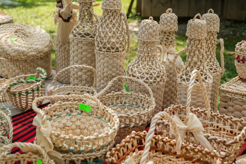 Handmade Objects Made from Corn Leaves Editorial Image - Image of ...