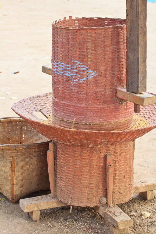 Old rice mill in Cambodia stock photo. Image of chaff - 26464666