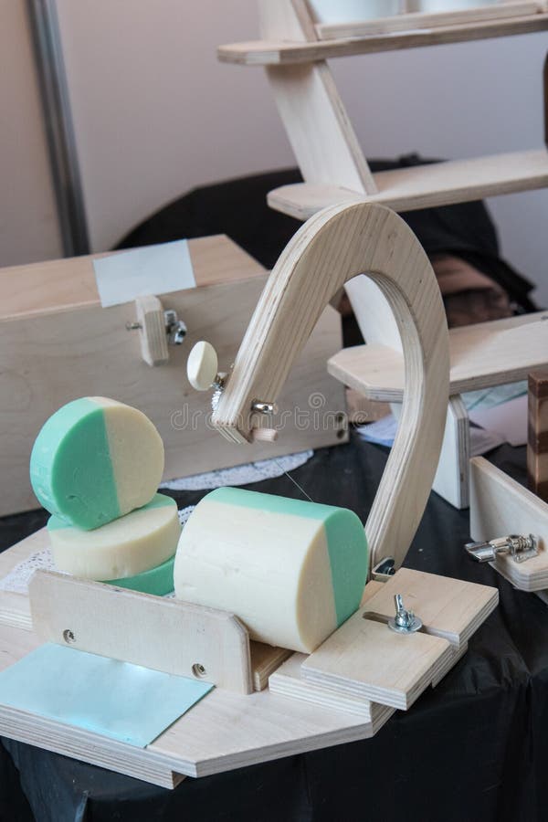 Handmade Organic Soap on Cutting Tool Stock Image - Image of herbal ...