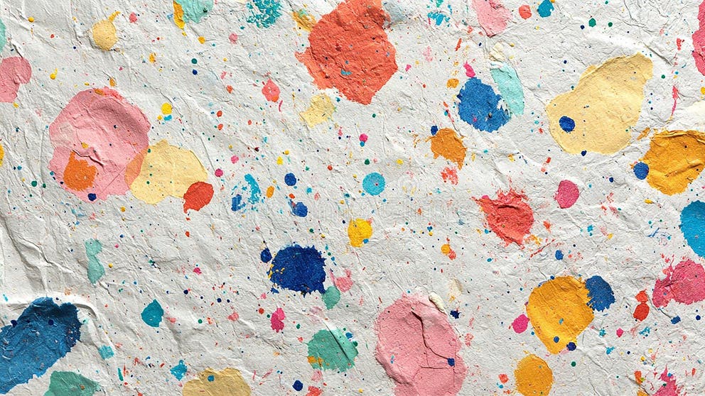 Colorful Specks Handmade Paper Stock Illustrations – 82 Colorful Specks ...