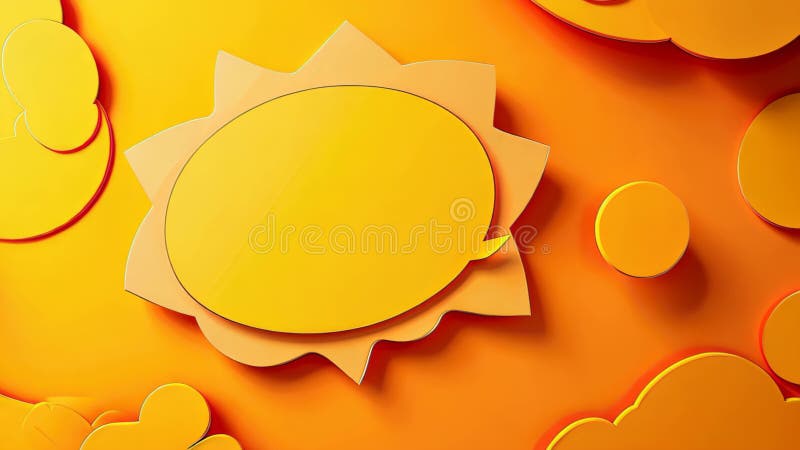 A Handmade Paper Cutout Forms a Pop Art Comic Background with a Speech ...