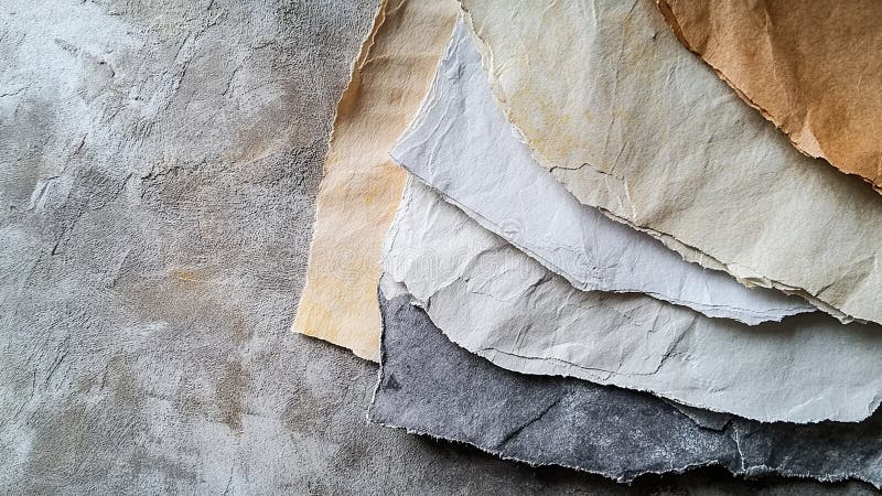 Handmade Paper with Mixed Fibers Handmade Paper with a Mix of Different ...