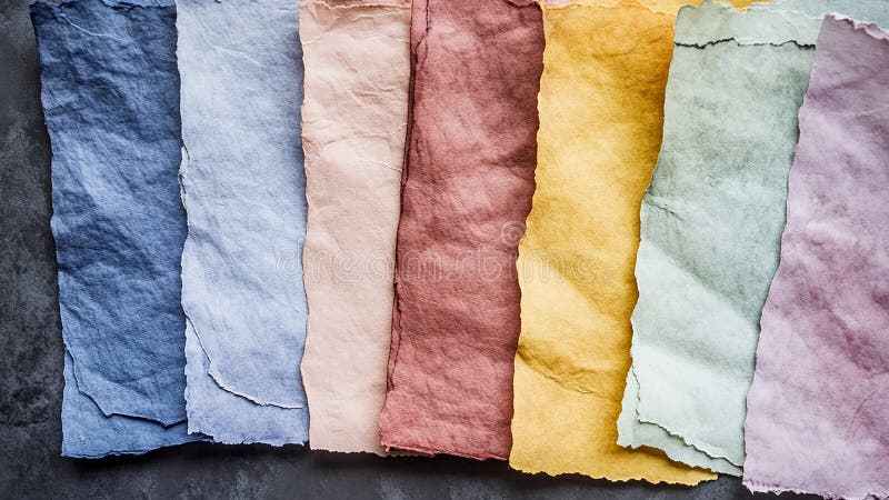 Handmade Paper with Natural Dye Handmade Paper Dyed with Natural Colors ...