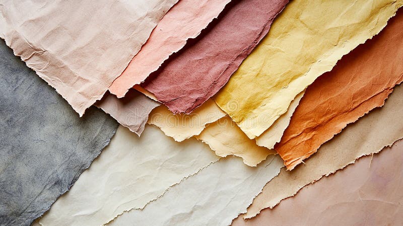 Handmade Paper with Natural Dye Handmade Paper Dyed with Natural Colors ...
