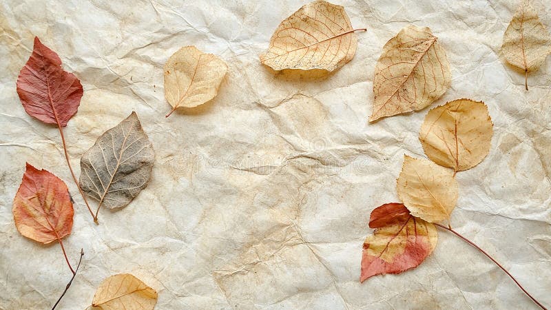 Handmade Paper with Pressed Leaves Handmade Paper Featuring Pressed ...