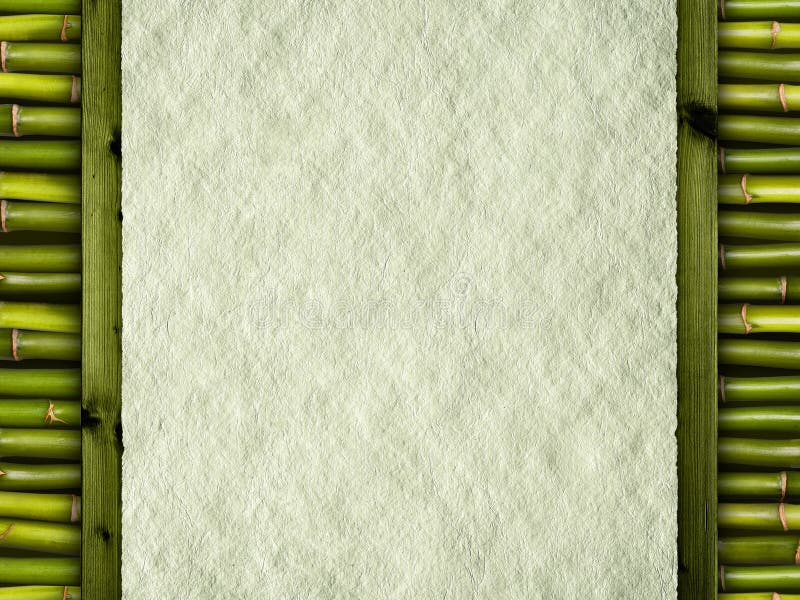 Handmade Paper Sheet on Bamboo Sticks Stock Image - Image of jute ...