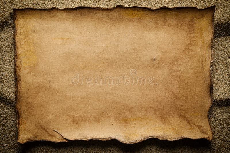 Handmade Paper Sheet on Sand Stock Image - Image of sand, sheet: 101023965