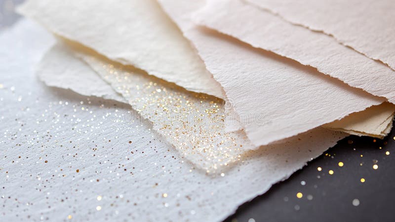 Handmade Paper with Subtle Glitter Handmade Paper Featuring Subtle ...