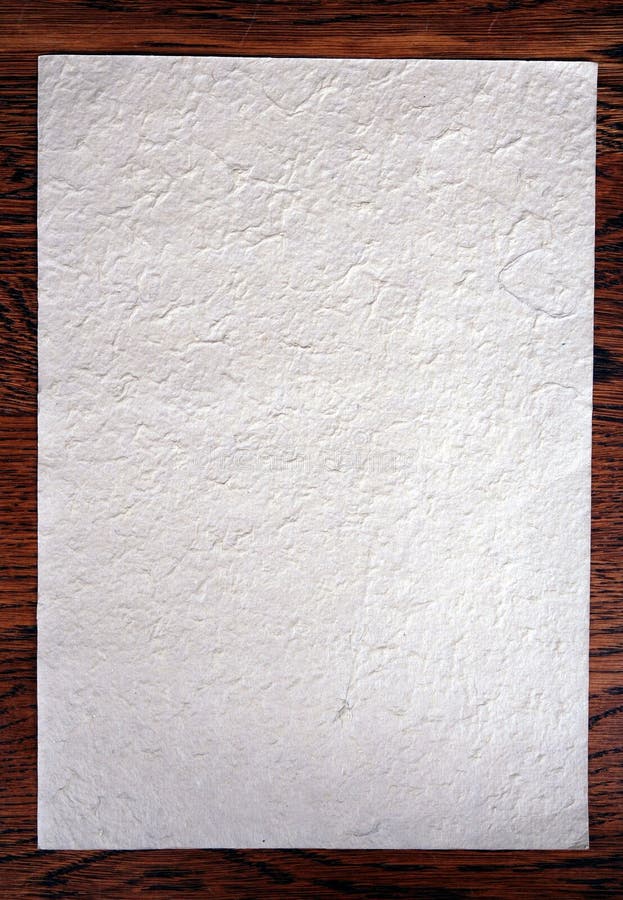 Handmade Paper on Wood Board Stock Image - Image of domestic, pressed ...