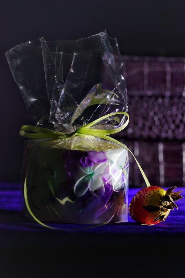 Handmade perfumed candle stock image. Image of lighting - 269596665