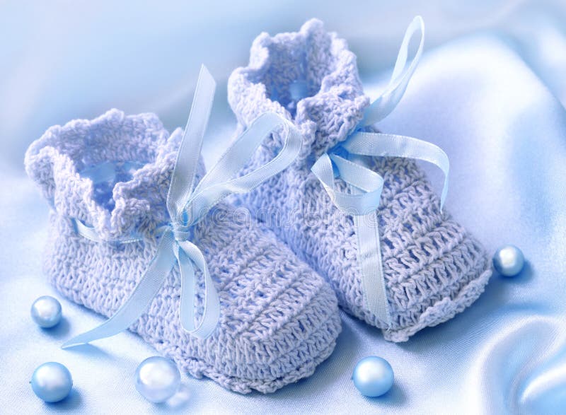 Handmade pink baby booties stock image. Image of clothing - 16829565