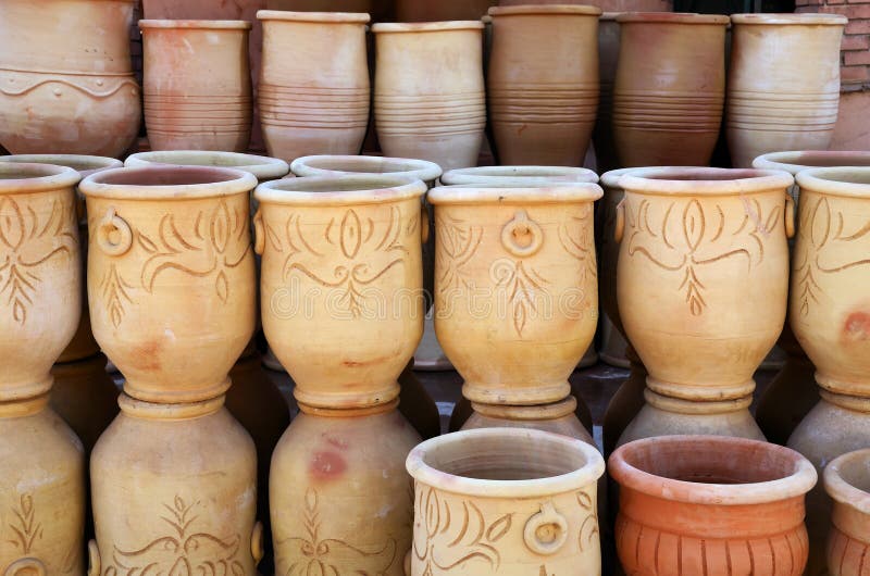 Handmade pottery stock image. Image of dishware, sale - 40750197