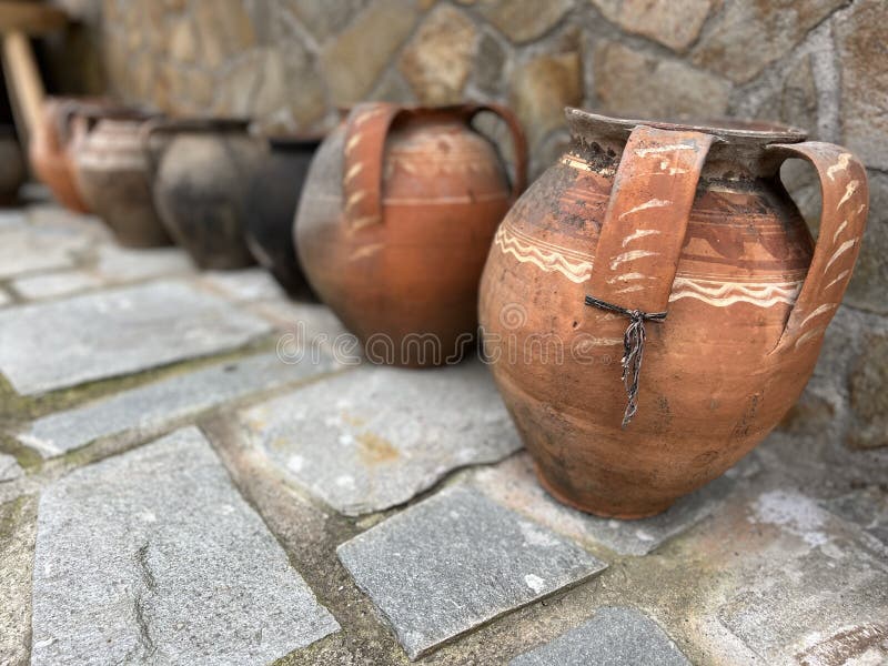 Handmade pottery stock image. Image of architecture - 263040473