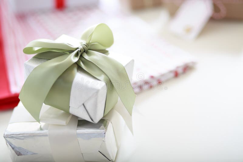 Handmade present boxes stock image. Image of celebration - 45807137