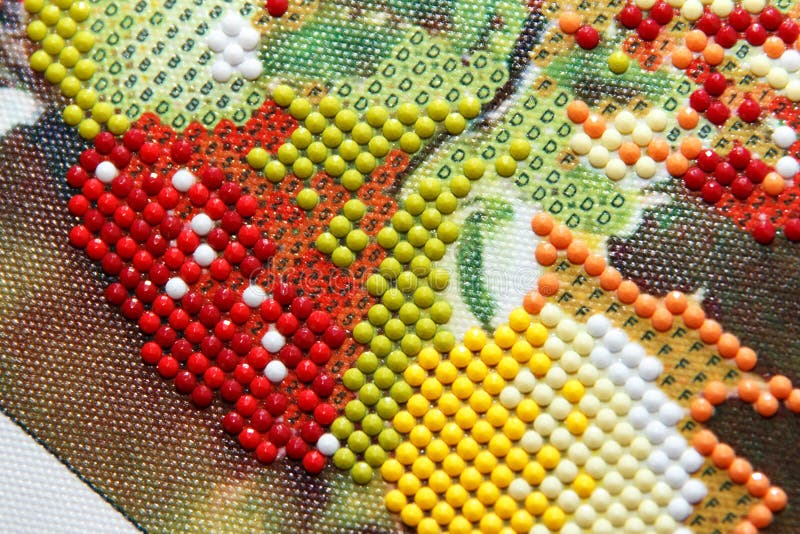 Handmade Process of Creation of Diamond Painting 3d from Round ...