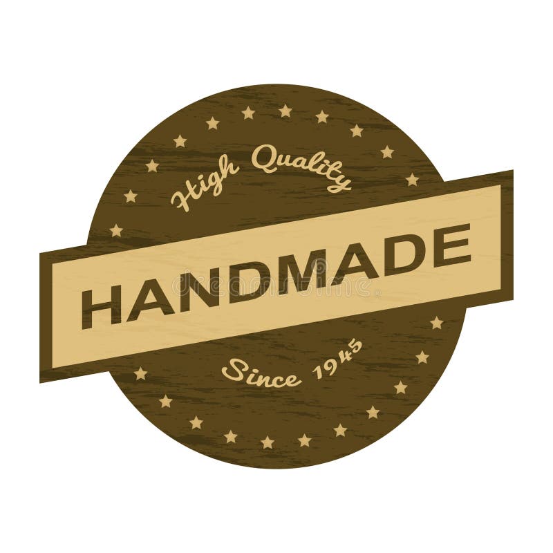 Handmade Product Label Design. Vector Illustration Decorative Design ...